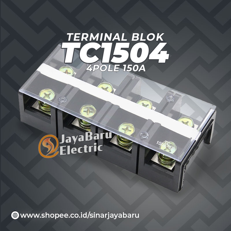 Jual Terminal Block Terminal Blok Kaca 4P 4 Pole 150A TC1504 TC-1504 | Shopee Indonesia