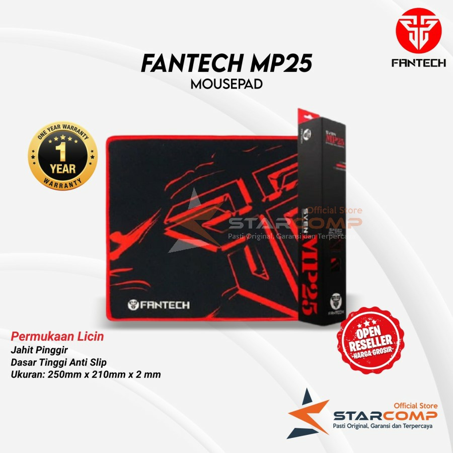 Jual Mousepad Gaming FANTECH MP25 25x21CM Control Edition | Shopee ...