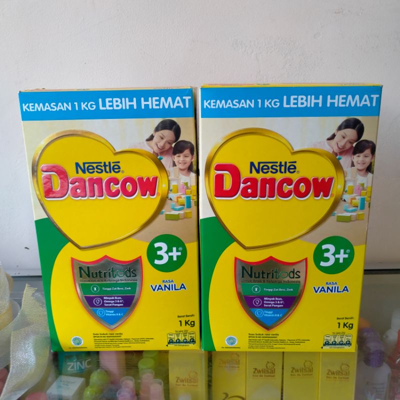Jual Nestle Dancow 3+ dengan Nutritods Susu Pertumbuhan Rasa Vanilla 3 ...