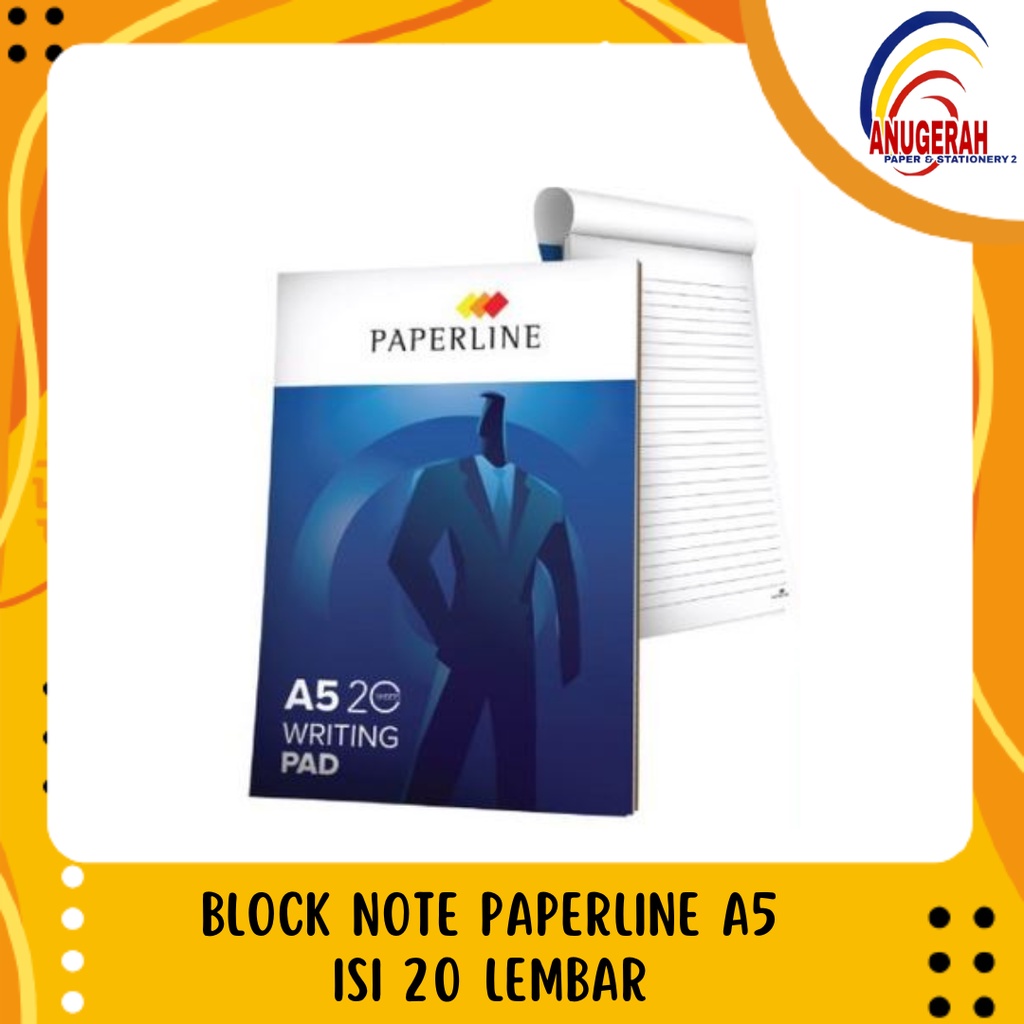 Jual BLOCK NOTE PAPERLINE A5 ISI 20 LEMBAR (PCS) | Shopee Indonesia