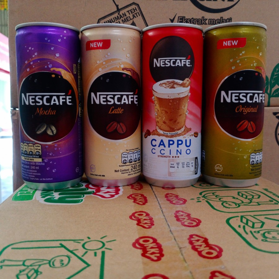 Jual kopi nescafe kaleng 240ml varian rasa coffee | Shopee Indonesia