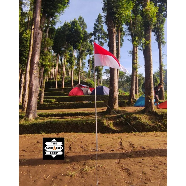 Jual Paket tiang bendera lapangan upacara tinggi 2,5 s/d 3 meter + bendera | Shopee Indonesia