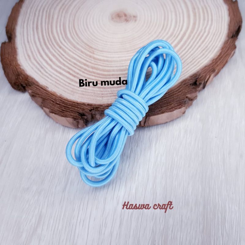 Jual tali karet / tali elastis 2mm | Shopee Indonesia