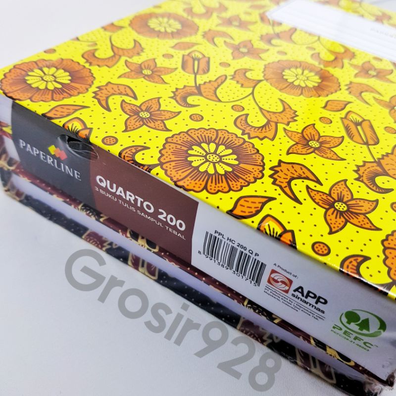 Jual Buku Quarto Hard Cover Paperline 200 Lembar Shopee Indonesia