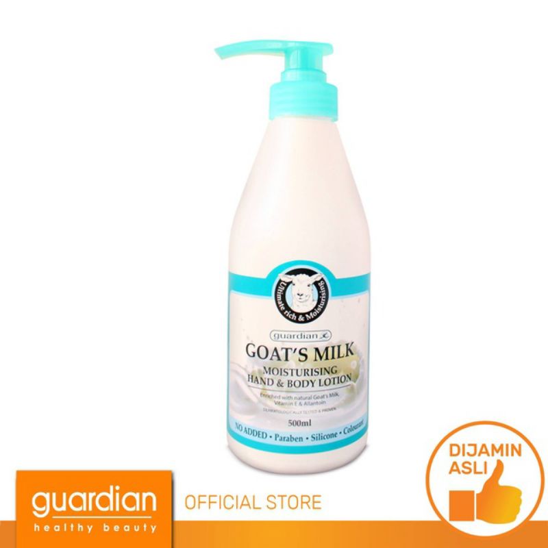 Jual Hand body GUARDIAN goats milk'500ml | Shopee Indonesia