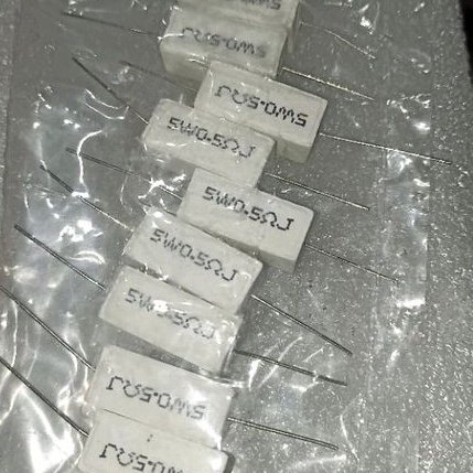 Jual 10BUAH Resistor Kapur 0.5ohm 5w 0.5 ohm 5watt 0.5RJ | Shopee Indonesia