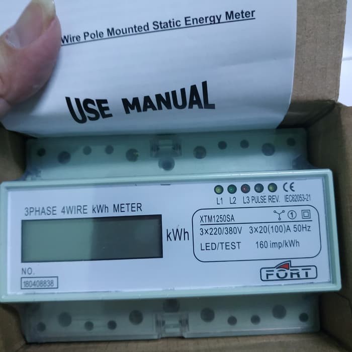 Jual KWH METER 3 PHASE DIGITAL/KWH METER 3PHASE DIGITAL FORT CT XTM1250SACT | Shopee Indonesia
