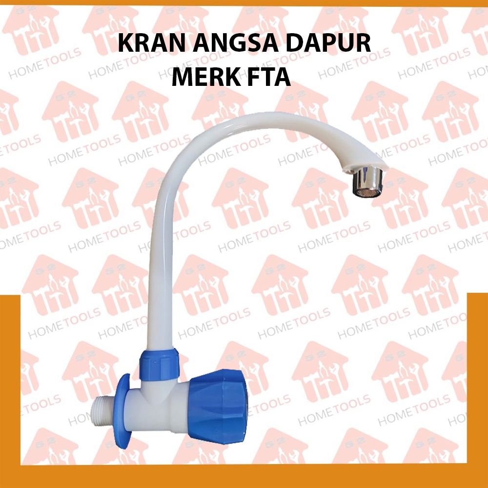 Jual Kran Cuci Piring Leher Angsa Pvc Air Tembok 1/2 Inch Plastik Merk ...
