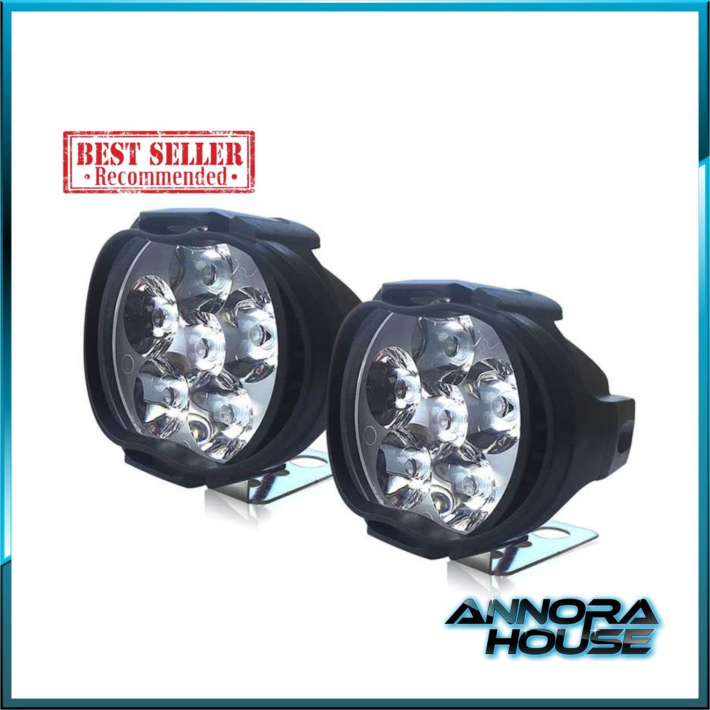 Jual Lampu Tembak Variasi Motor Fog Lamp LED High Beam 1000 Lumens Isi ...