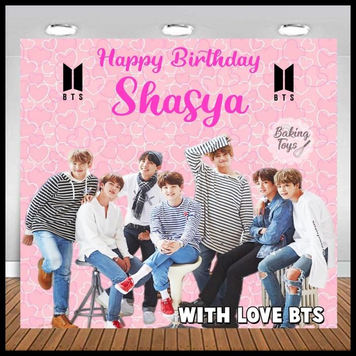 Jual Bts Kpop Backdrop / Banner / Background Birthday 2X2 | Shopee ...