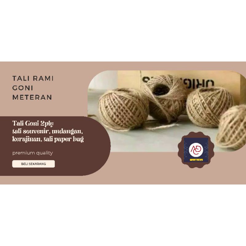 Jual Tali Rami Goni 2ply / Tali Jerami / Tali Mendong / Pengikat ...