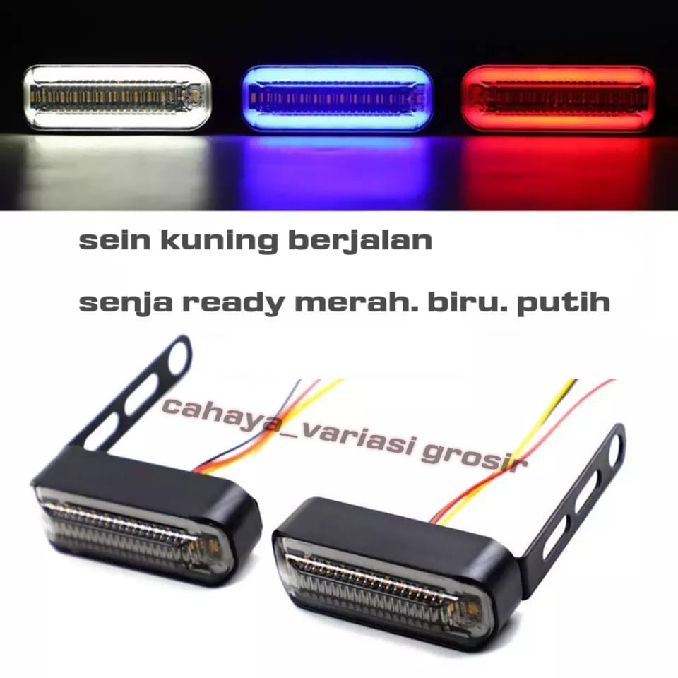 Jual Lampu Sein Led Running 2in1 - Sein Led Tempel Plus Breket - Universal Motor 008A | Shopee ...