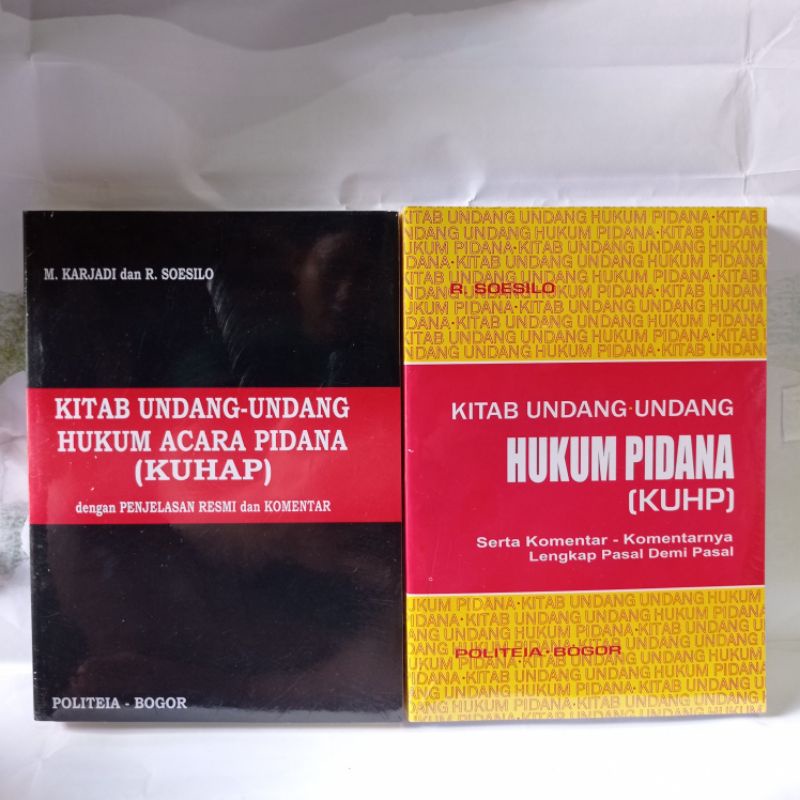 Jual BUKU KITAB UNDANG-UNDANG HUKUM ACARA PIDANA ( KUHAP ) / KITAB UNDANG-UNDANG HUKUM PIDANA ...