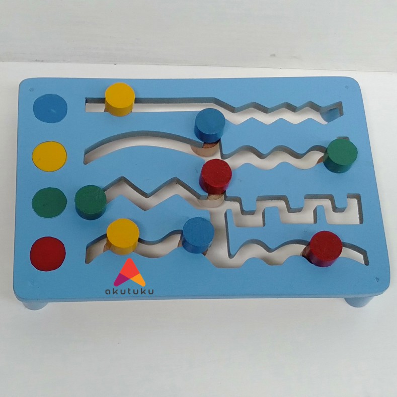 Jual Papan permainan maze warna Mainan edukasi anak | Shopee Indonesia
