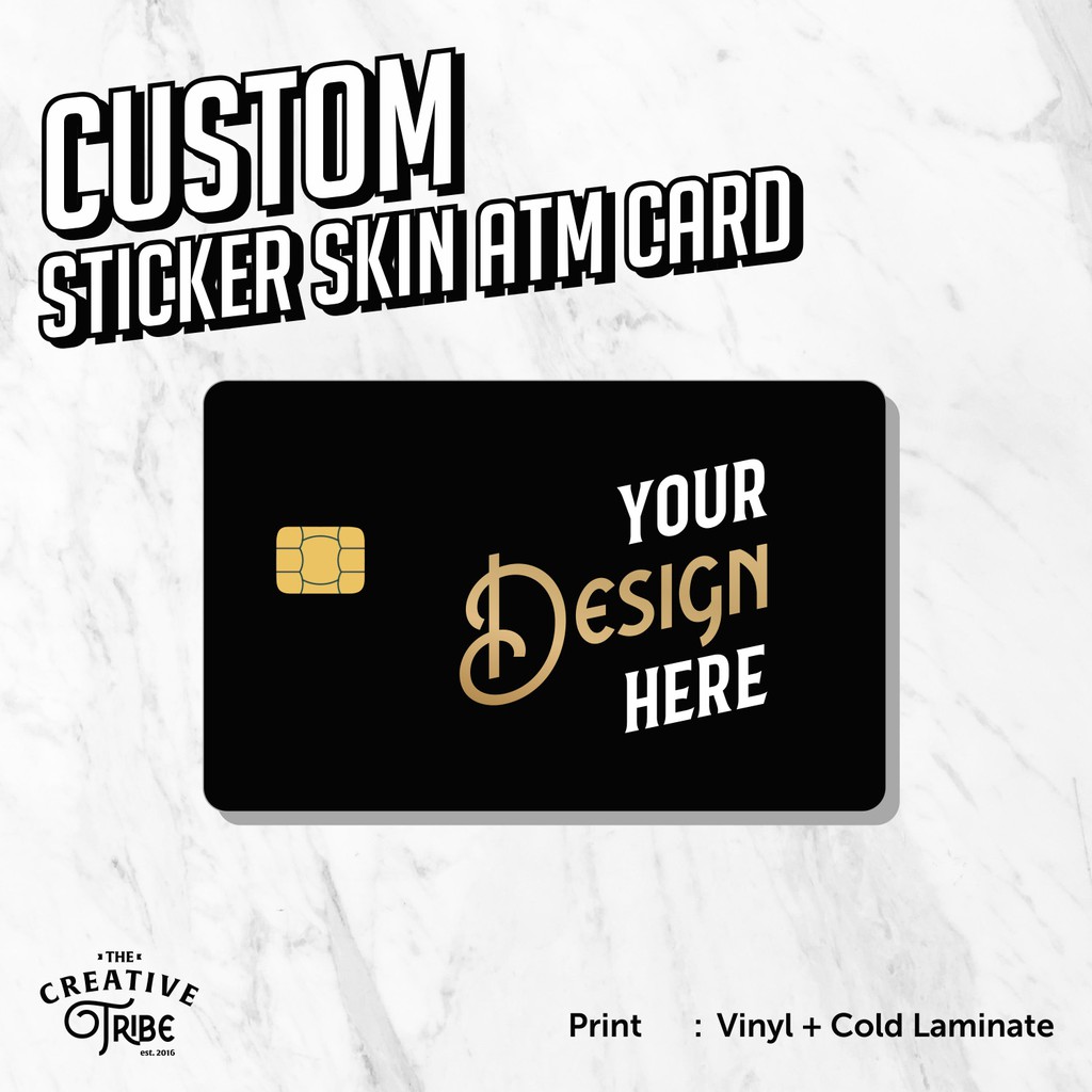 Jual Custom Sticker Skin Card - Vinyl ATM Debit Credit Emoney Flazz ...