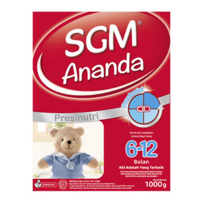 Jual SGM Ananda 2 Presinutri 6-12 Box 1000g / 1000 g | Shopee Indonesia