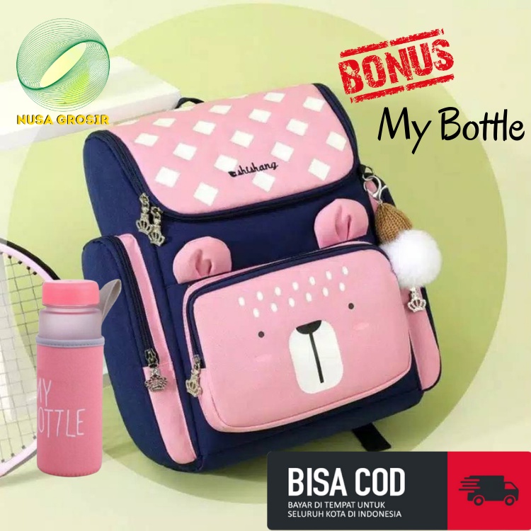 Jual Tas Ransel Sekolah Anak Laki Laki dan Perempuan TK SD SMP / Backpack Anak Cowok Cewek Korea ...