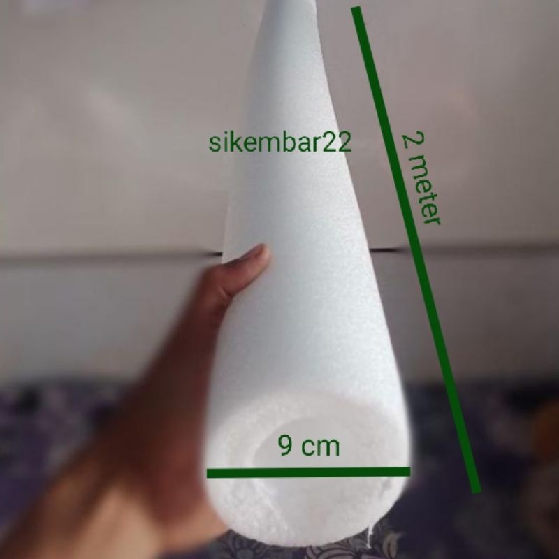 Jual [Premium Quality] Oasis Floral Foam Gabus Pipa Dekorasi 2 Meter ...