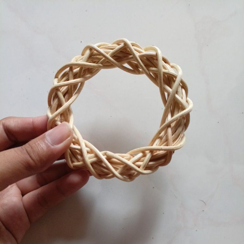 Jual RING ROTAN ATI 10 CM HIASAN MAHAR WREATH FLOWER SUDAH PERNIS ...