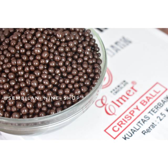 Jual Elmer Crispy CHOCOBALL Dark 250 gram Crispearls Crispy Ball Krispi ...