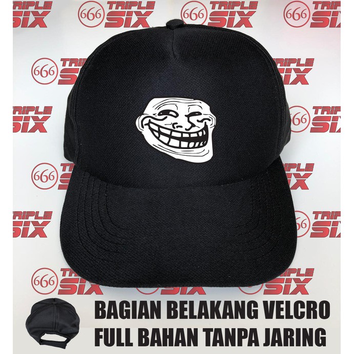 Jual Topi Full Bahan Meme Troll Face | Shopee Indonesia