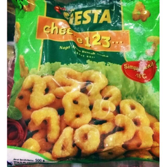 Jual Fiesta nugget ayam bentuk angka/ bentuk huruf/ bentuk dino ...