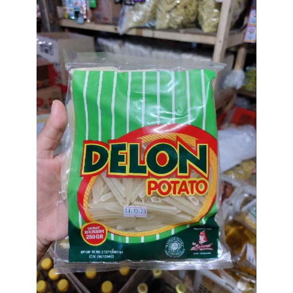 Jual DELON POTATO KERUPUK STICK KENTANG POTATO 250GRAM | Shopee Indonesia
