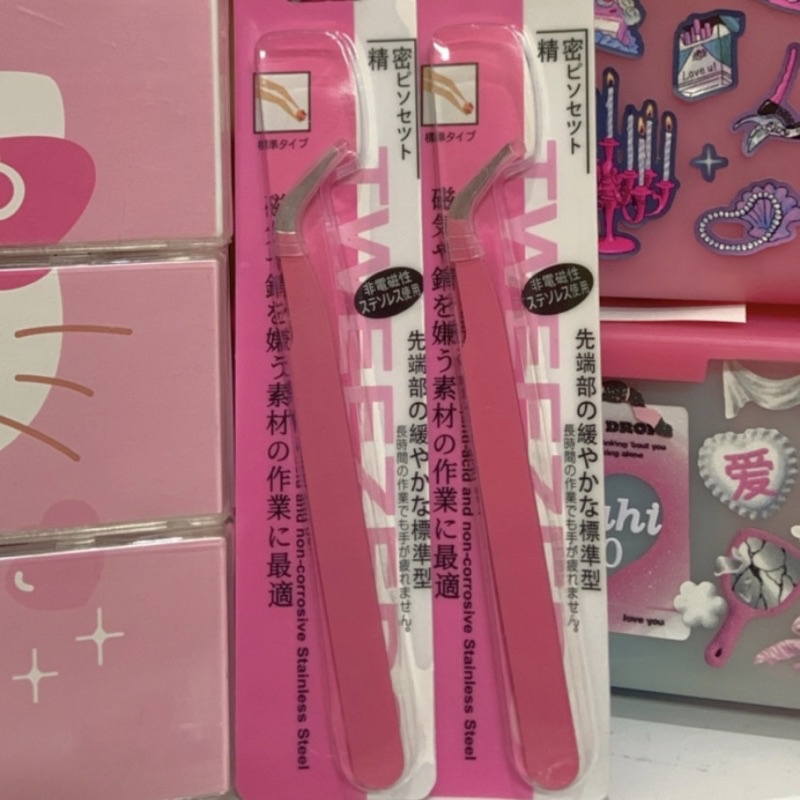 Jual pinset sticker pinset tweezers pinset bengkok pinset lengkung ...