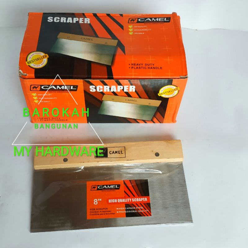 Jual Kape Besi Gypsum | Kape Besi Kompon 8 Inch |Scraper 8" Inch Camel ...