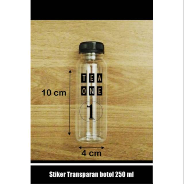 Jual Cetak Stiker Transparan Sticker Label Produk Minuman Botol ...