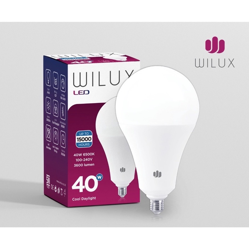 Jual lampu wilux led 40w 6500k warna putih | Shopee Indonesia