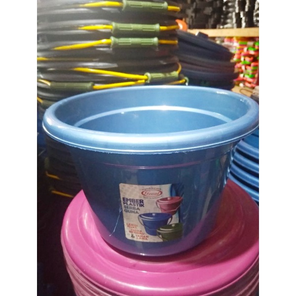 Jual EMBER PLASTIK KECIL MEREK GREAT/ EMBER PLASTIK MINI TEMPAT SABUN ...