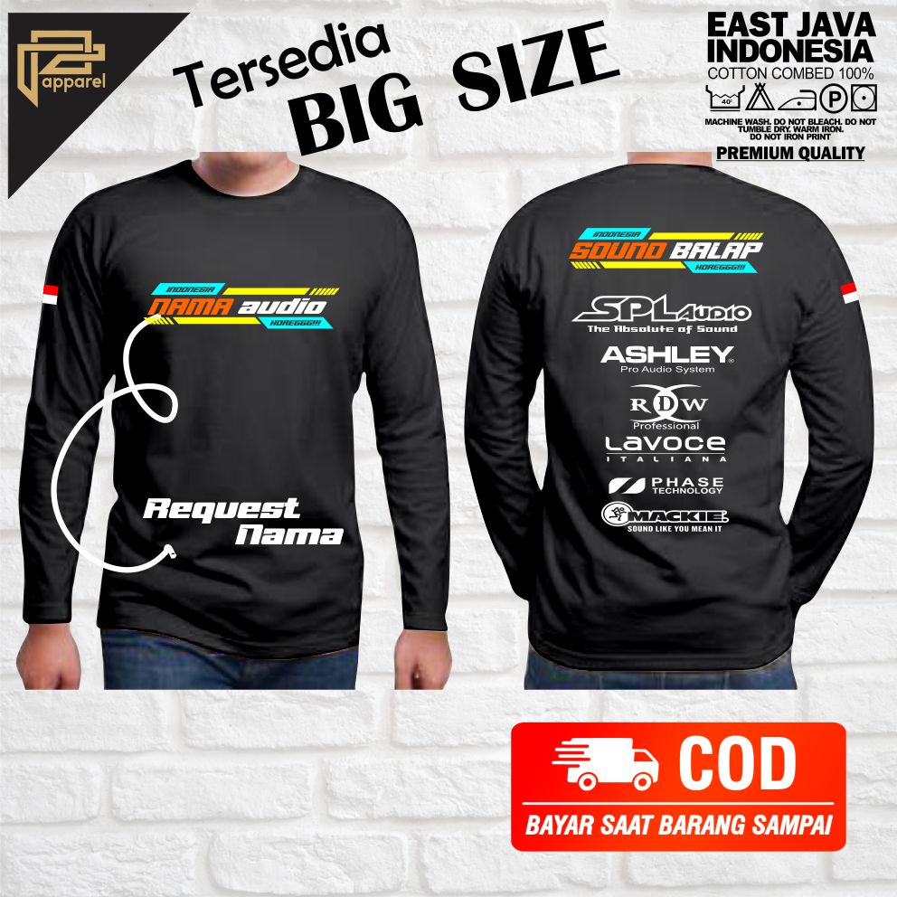 Jual baju kaos Sound Balap REQUEST NAMA lengan panjang sound sistem ... Jual baju kaos Sound Balap REQUEST NAMA lengan panjang sound sistem ...