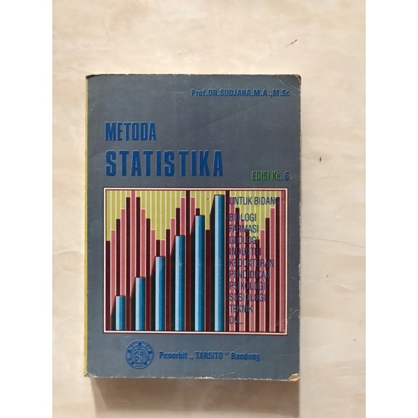 Jual Buku Metode Statistika - Prof. Dr. Sudjana | Shopee Indonesia