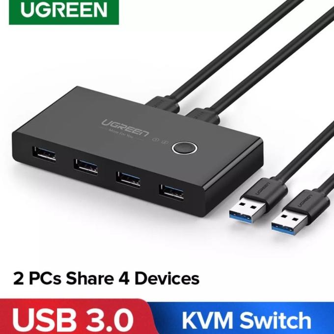 Jual Ugreen USB Switch Selector 4 Usb Share 4 Port Hub Berbagi 2 Komputer - USB 3.0 5Gbps ...