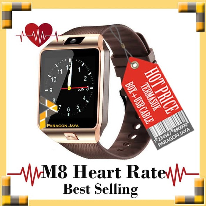 Jual HOT PRODUCT Smart Watch M8 - Smartwatch U9 Heart Rate DZ09 Full ...