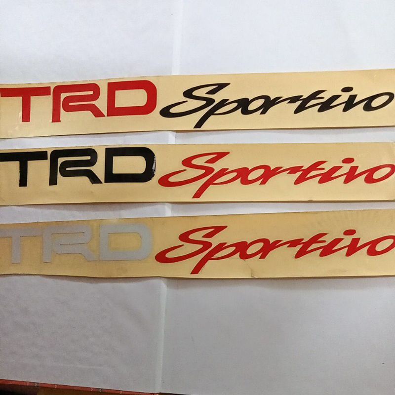 Jual Stiker TRD Sportivo Catting ukuran 2,2 x 25 cm | Shopee Indonesia
