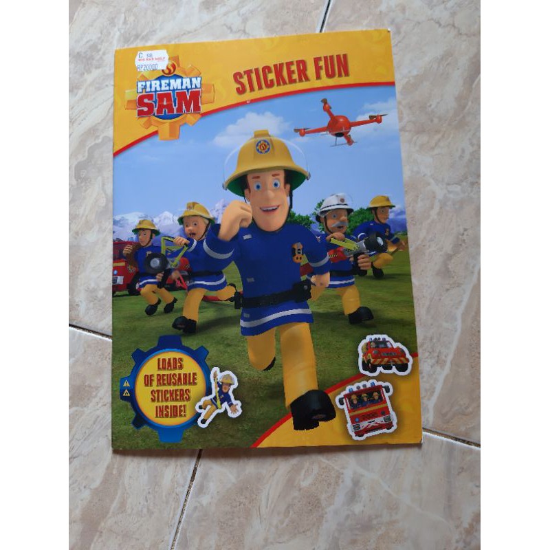 Jual Buku aktivitas anak Fireman Sam Sticker Fun | Shopee Indonesia