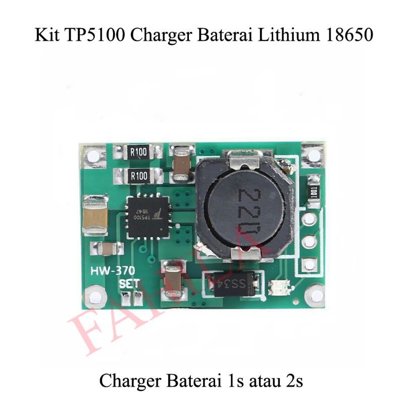 Jual Kit TP5100 1s 2s Charger Baterai Lithium-ion 18650 1s 2s 2A | Shopee Indonesia
