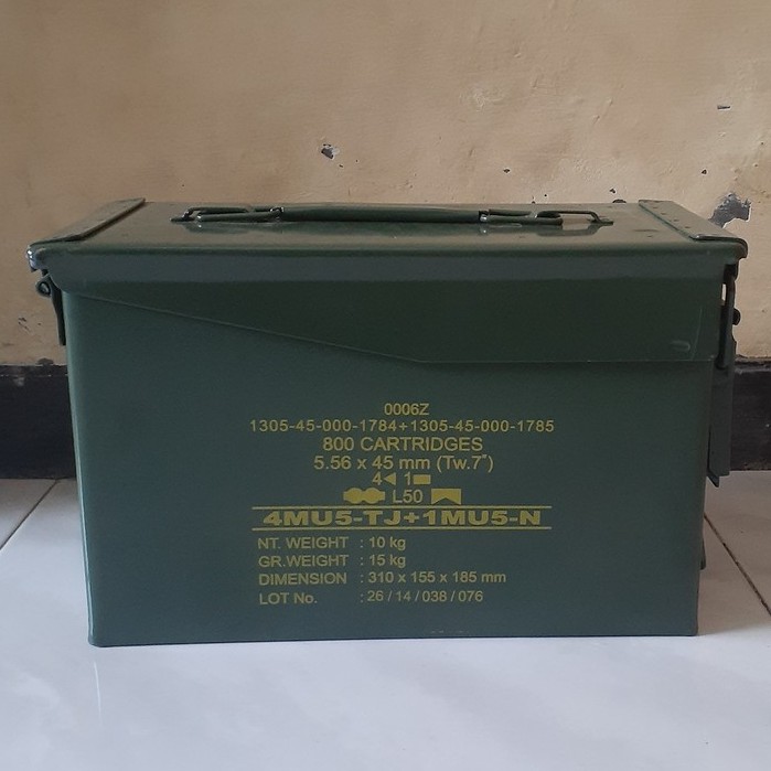 Jual Kotak box amunisi peluru bekas PINDAD | Shopee Indonesia