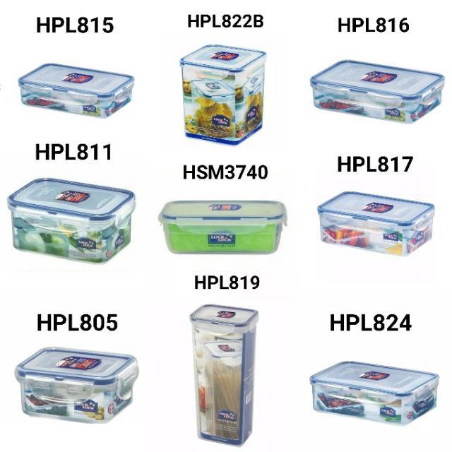 Jual Lock n Lock Food Container Satuan HPL 805 HPL 806 HPL 807 HPL 811 ...