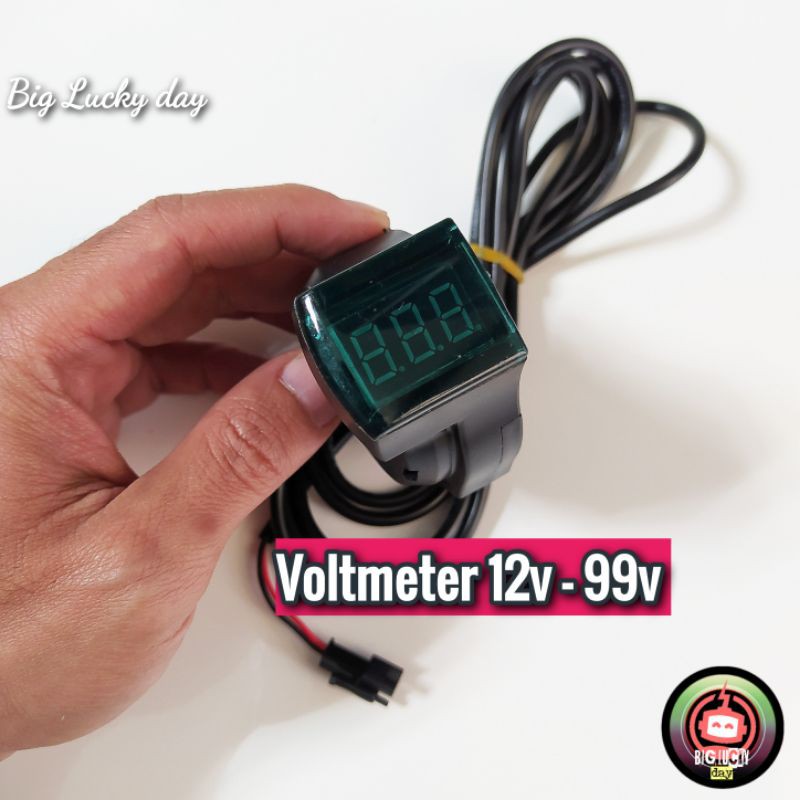 Jual voltmeter display universal sepeda listrik skuter scooter motor ...