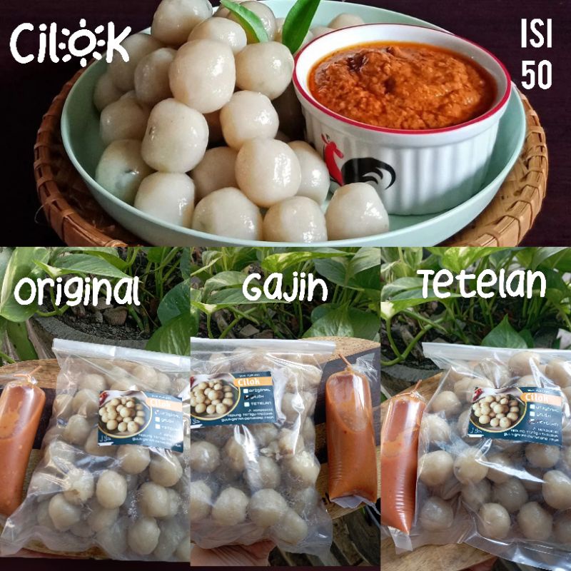 Jual Cilok gajih tetelan ayam suir jamur isi 50 cilok telur puyuh isi ...