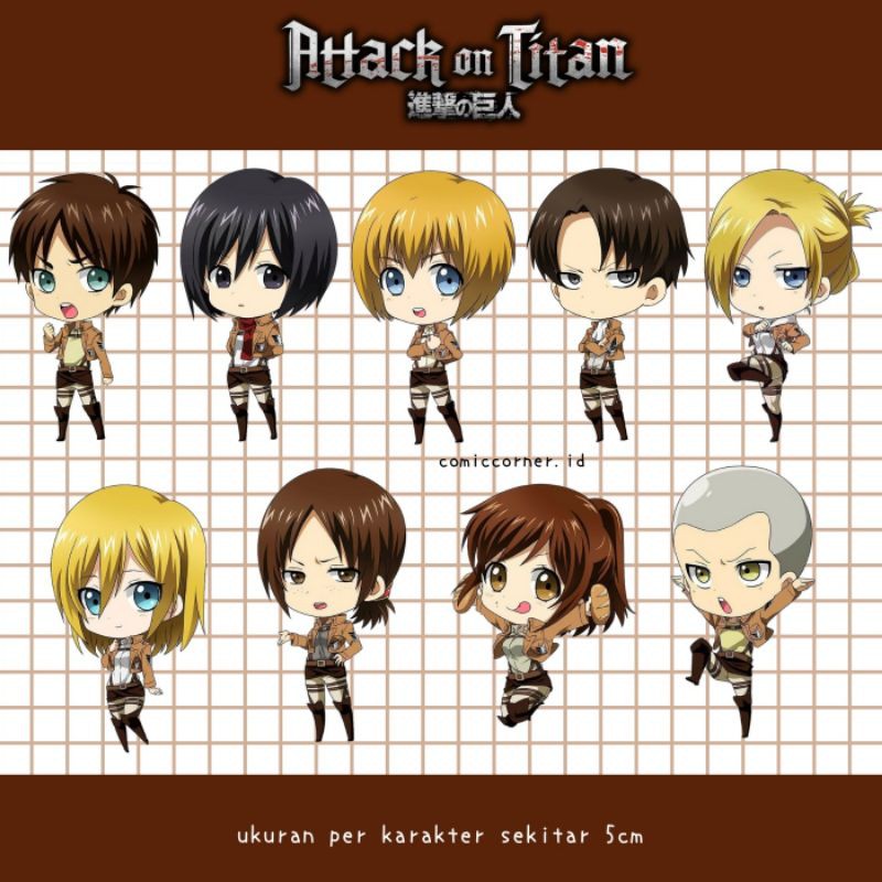 Jual Sticker Attack on titan/ stiker AoT/ sticker shingeki no kyojin ...