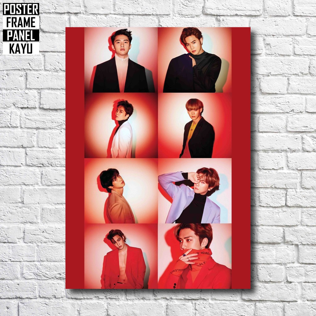 Jual Poster EXO Frame Kayu Solid A4 EXO083 | Shopee Indonesia
