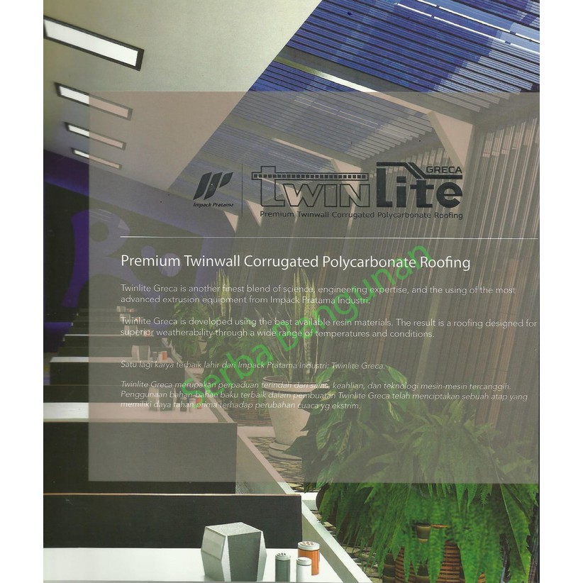 Jual Atap Twinlite Greca 5m | Shopee Indonesia