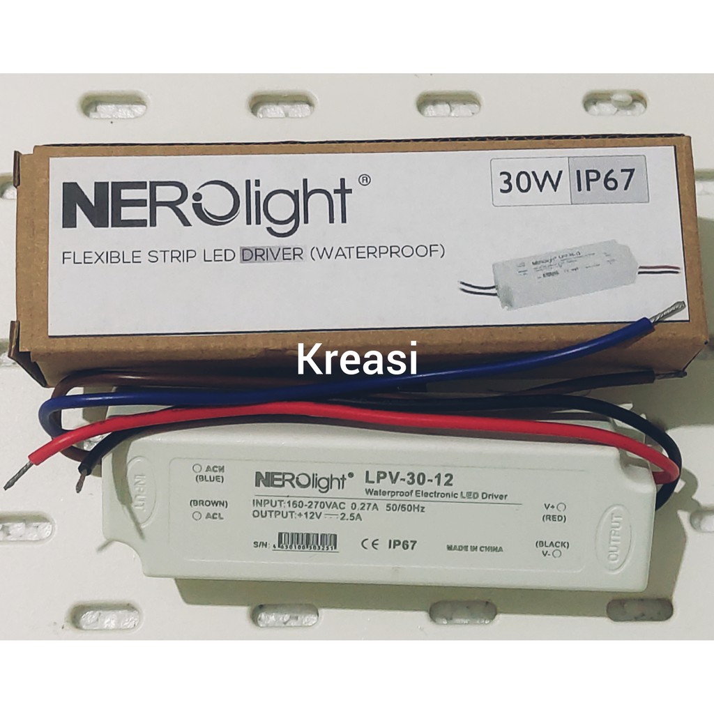 Jual BALLAST TRAVO LEDSTRIPS NERO LIGHT 30W / 30 WATT IP67 LPV-30-12 - PUTIH | Shopee Indonesia
