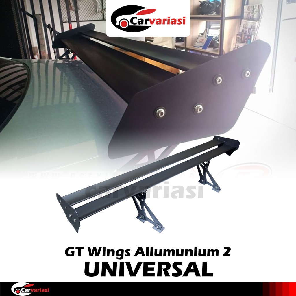 Jual SPOILER GT WING ALLUMUNIUM 2 BAR UNIVERSAL | Shopee Indonesia