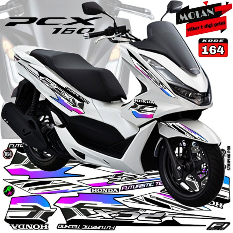 Jual Decal Sticker Striping Variasi All New Honda PCX 160 - New PCX 160 ...
