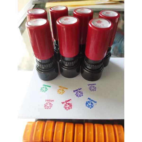 Jual Stempel nilai, penilaian, reward,stempel tk, paud, bintang ...